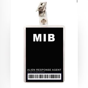 Party Supplies | Mib Men In Black Id Badge For Your Halloween Costume ...